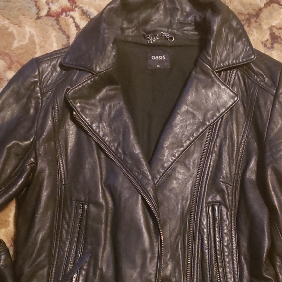 Oasis | Jackets & Coats | Oasis Leather Jacket Xs Butter Soft | Poshmark